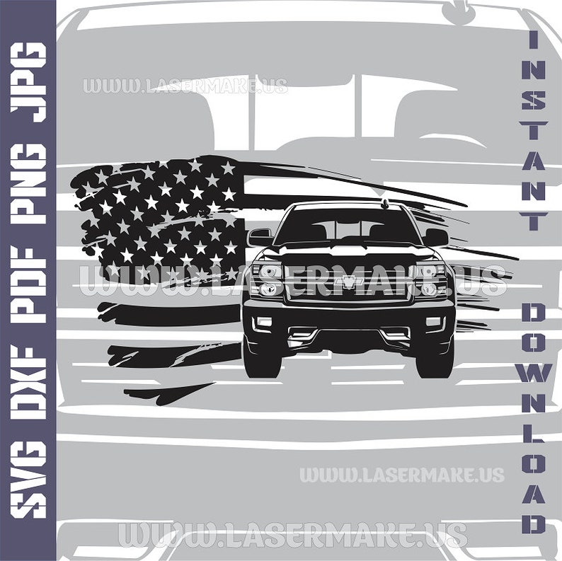 Chevrolet Silverado SVG File | Cut File for Cricut | Printable Png| SVG ...