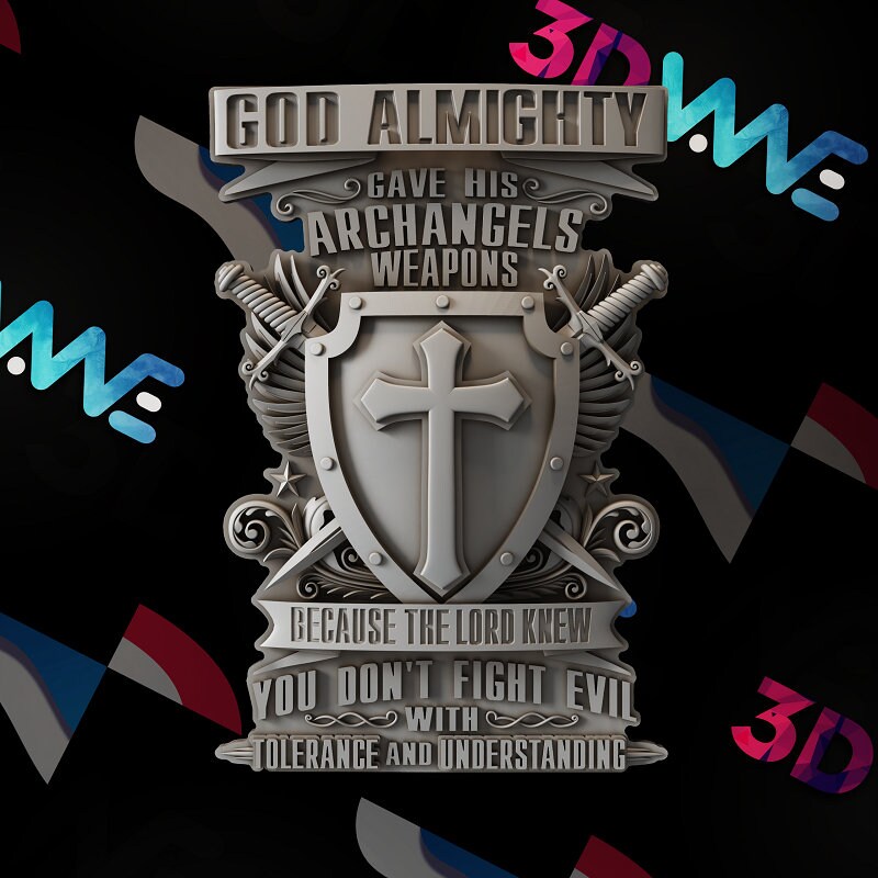 Shield of Faith | God | Bible | 3d Model | STL | CNC Files | Wall Decor ...