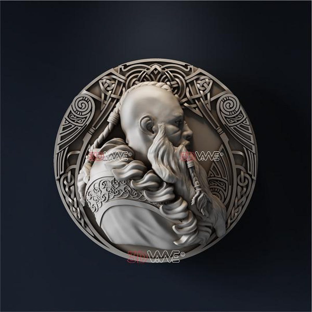 Viking | Berserker | Odin | 3d Model | STL | CNC Files | Wall Decor ...