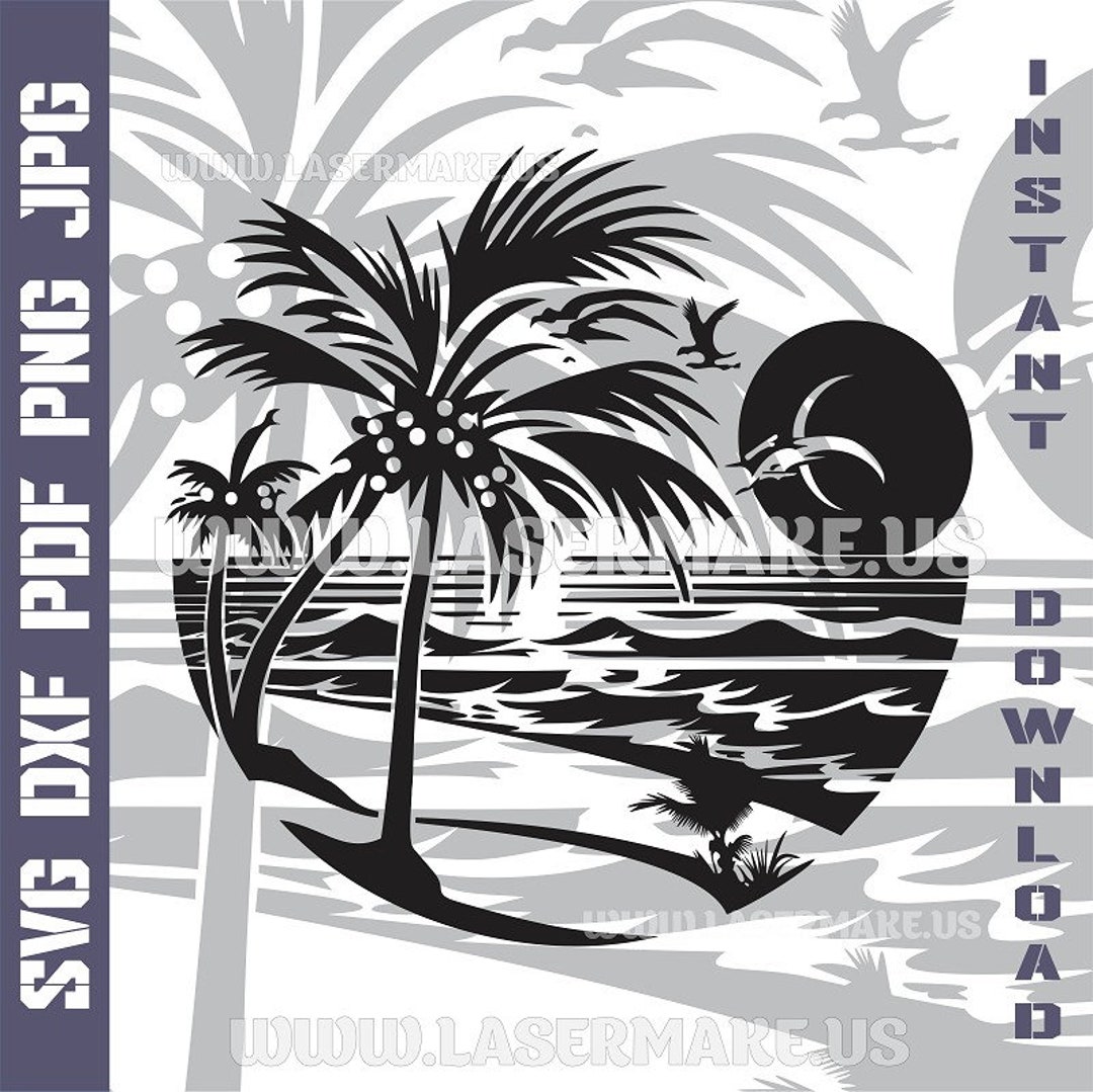 Sea SVG File | Cut File for Cricut | Printable Png| SVG Dxf Cut Files ...