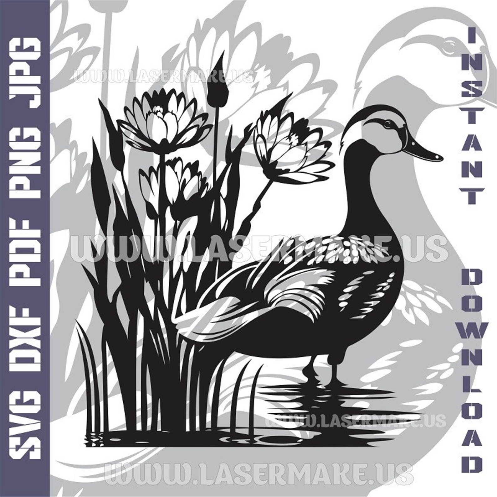 Duck SVG File | Cut File for Cricut | Printable Png| SVG Dxf Cut Files ...