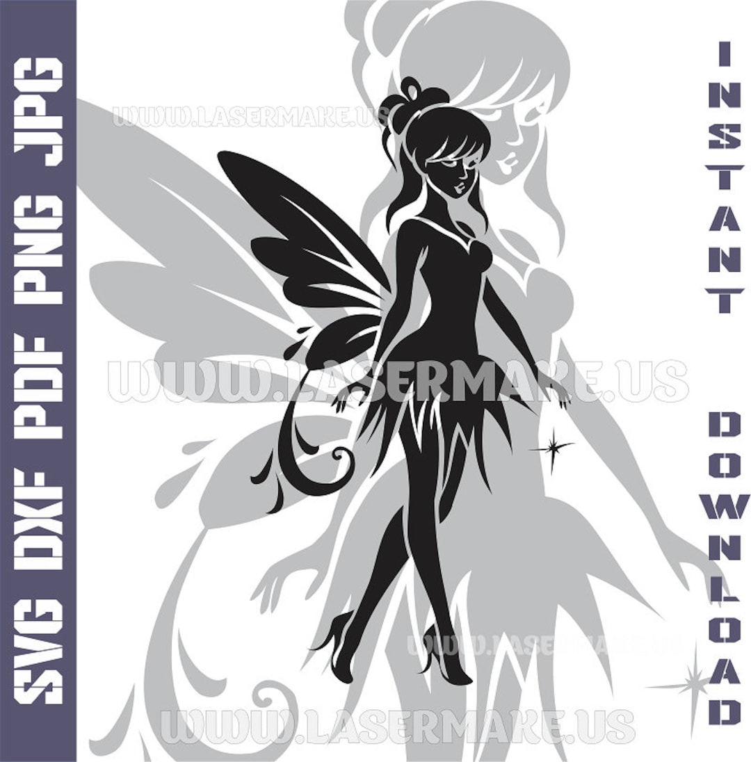 Fairy SVG File | Cut File for Cricut | Printable Png| SVG Dxf Cut Files ...