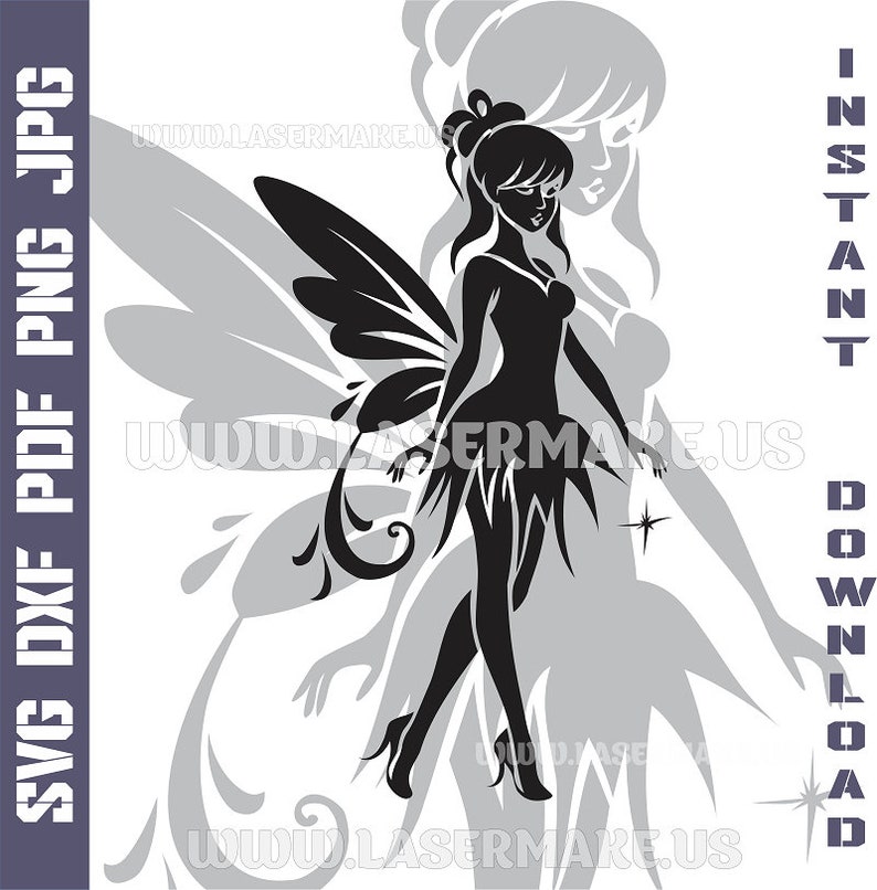 Fairy SVG File Cut File for Cricut Printable Png SVG Dxf Cut Files ...