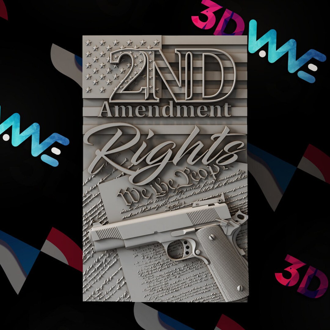Second Amendment | Molon Labe | 3d Model | STL | CNC Files | Wall Decor ...