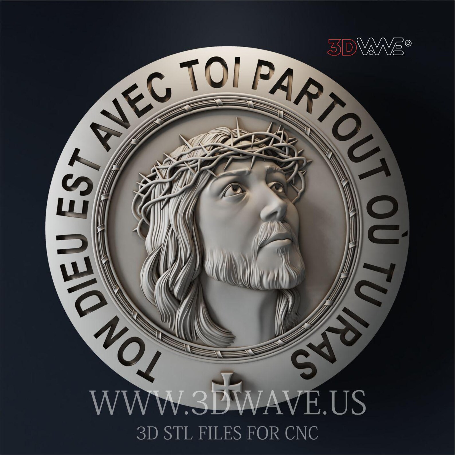 Jesus Christus 3D STL File: CNC Carving Vorlage für Holzkunst ...