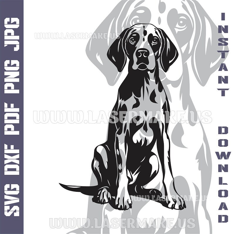 English Pointer SVG File | Cut File for Cricut | Printable Png| SVG Dxf ...
