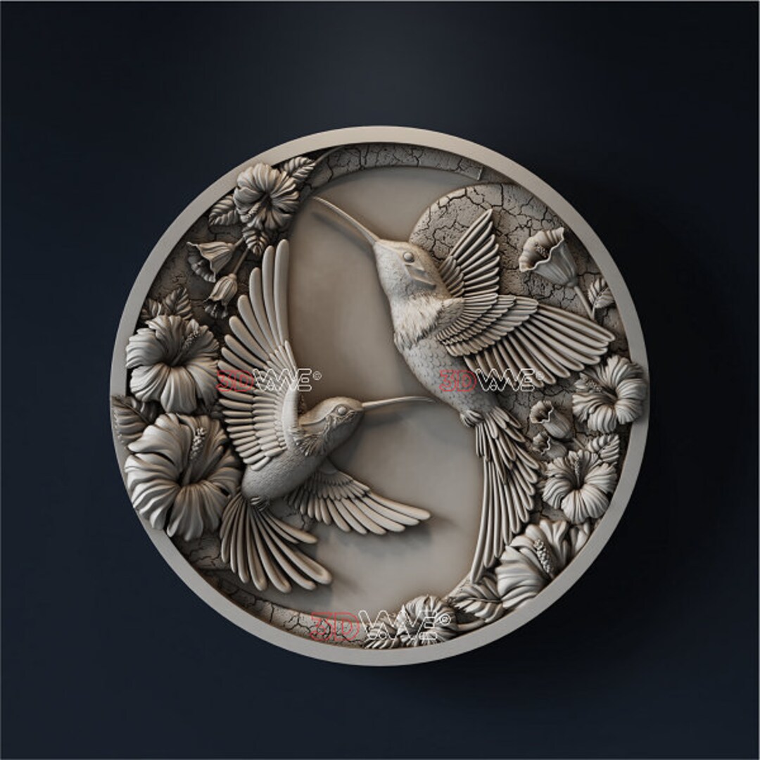 Hummingbird 3d Stl | Stag | 3d Model | STL | CNC Files | Wall Decor ...