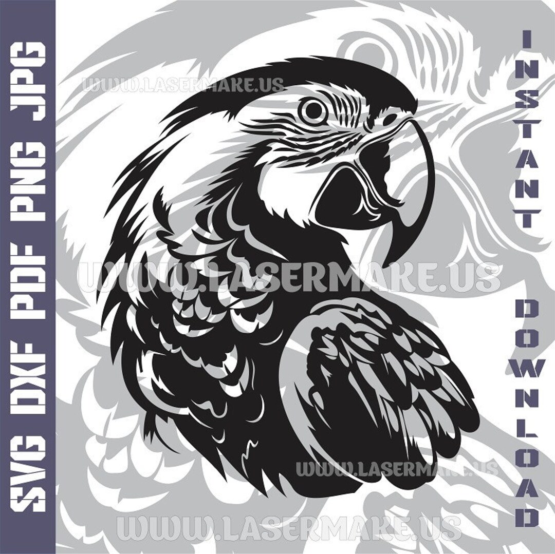 Parrot SVG File | Cut File for Cricut | Printable Png| SVG Dxf Cut ...
