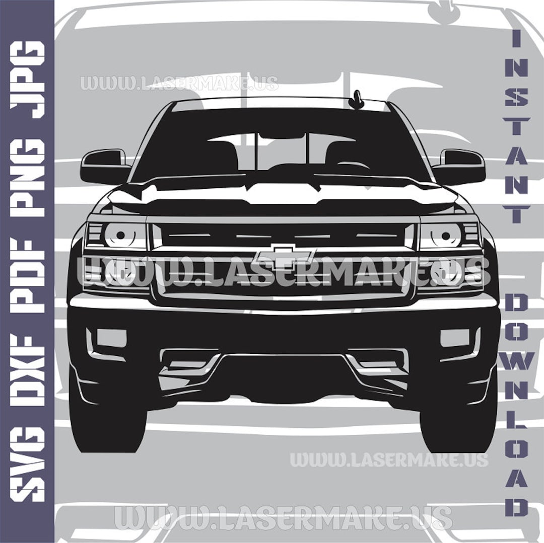 Chevrolet Silverado SVG File | Cut File for Cricut | Printable Png| SVG ...