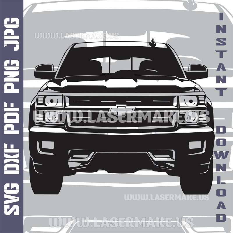 Chevrolet Silverado SVG File Cut File for Cricut Printable Png SVG Dxf ...