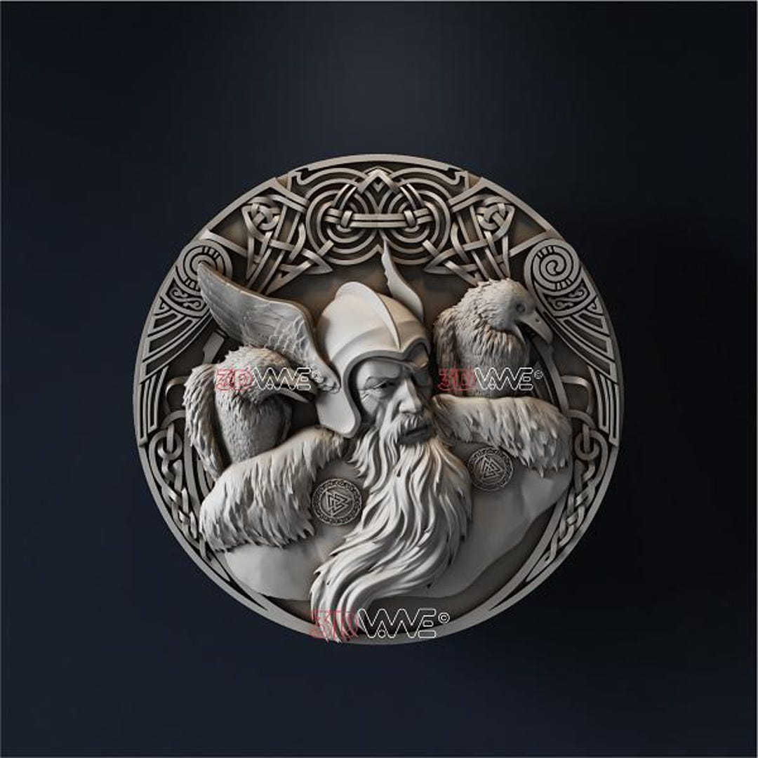 Viking | Berserker | Odin | 3d Model | STL | CNC Files | Wall Decor ...