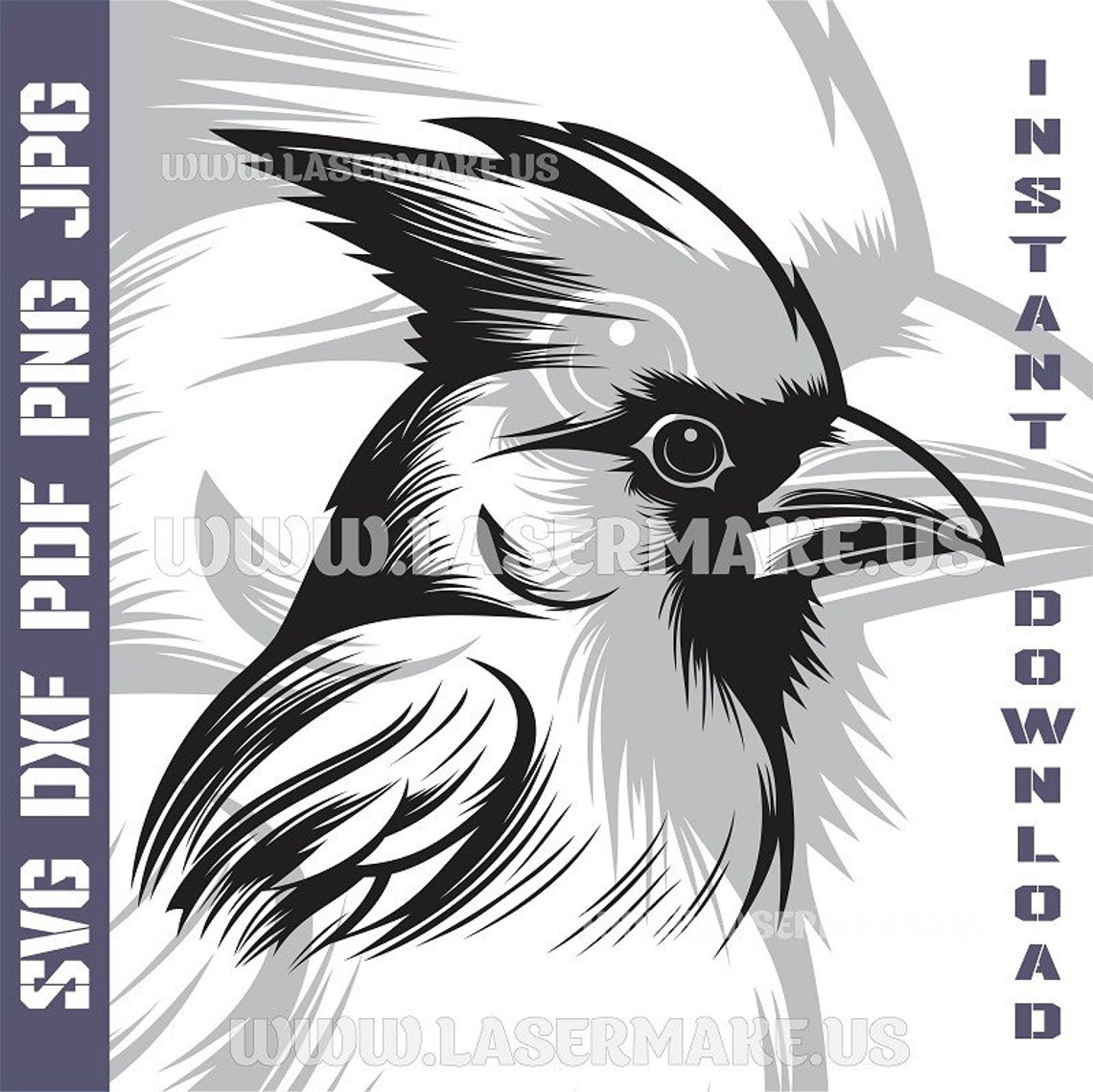 Cardinal Bird SVG File Cut File for Cricut Printable Png SVG Dxf Cut ...