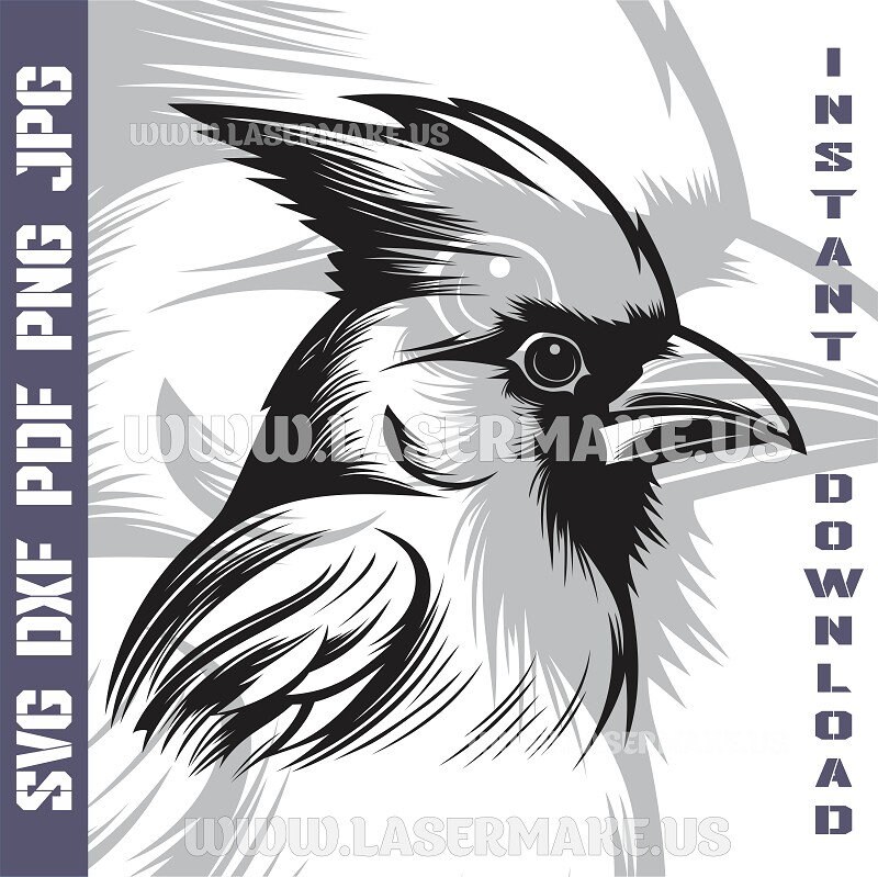 Cardinal Bird SVG File Cut File for Cricut Printable Png SVG Dxf Cut ...