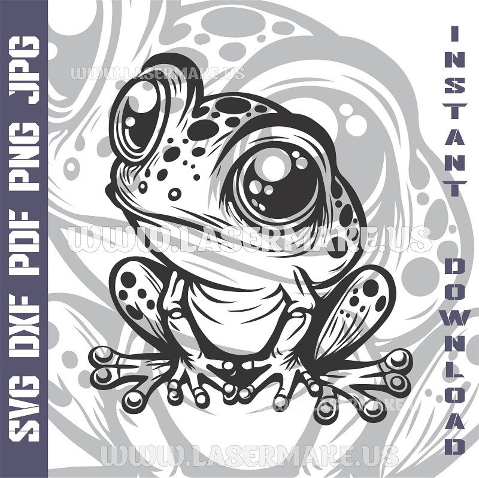 Funny Frog SVG File | Cut File for Cricut | Printable Png| SVG Dxf Cut ...