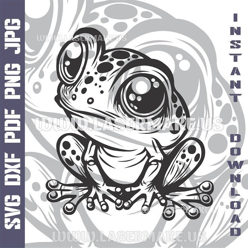 Funny Frog SVG File | Cut File for Cricut | Printable Png| SVG Dxf Cut ...