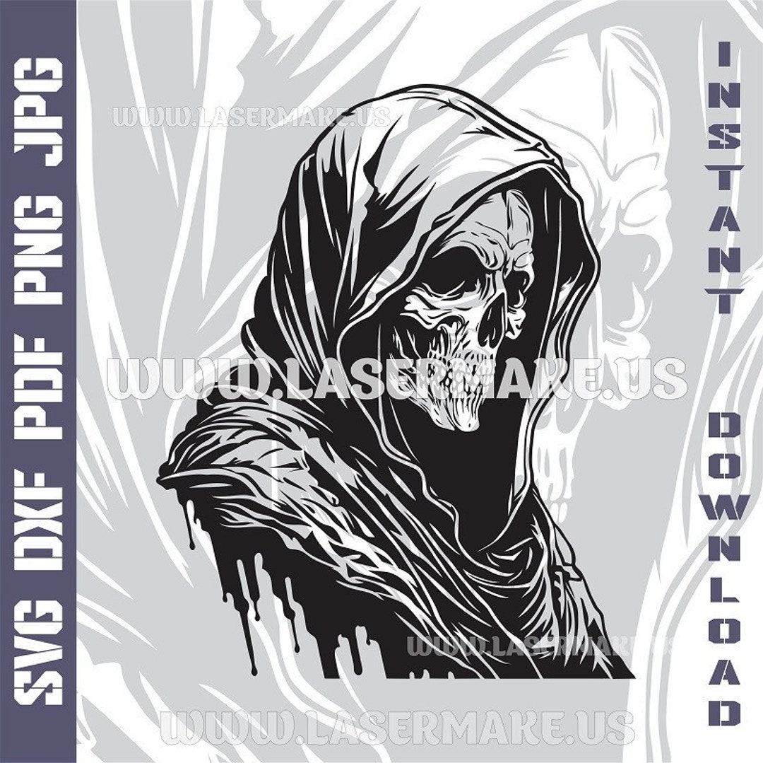 Death Grim Reaper SVG File Cut File for Cricut Printable Png SVG Dxf ...