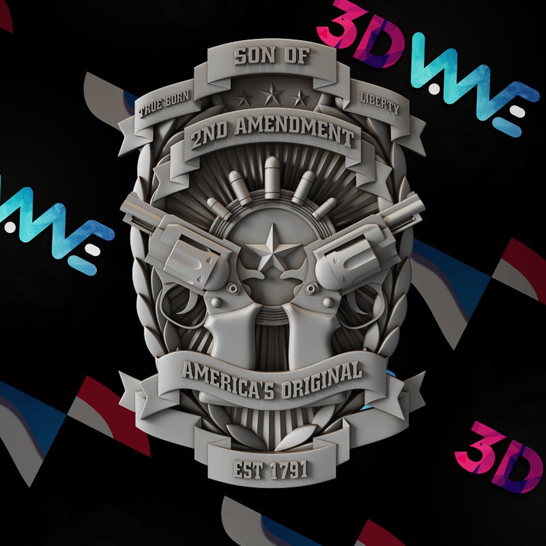 Second Amendment | Molon Labe | 3d Model | STL | CNC Files | Wall Decor ...
