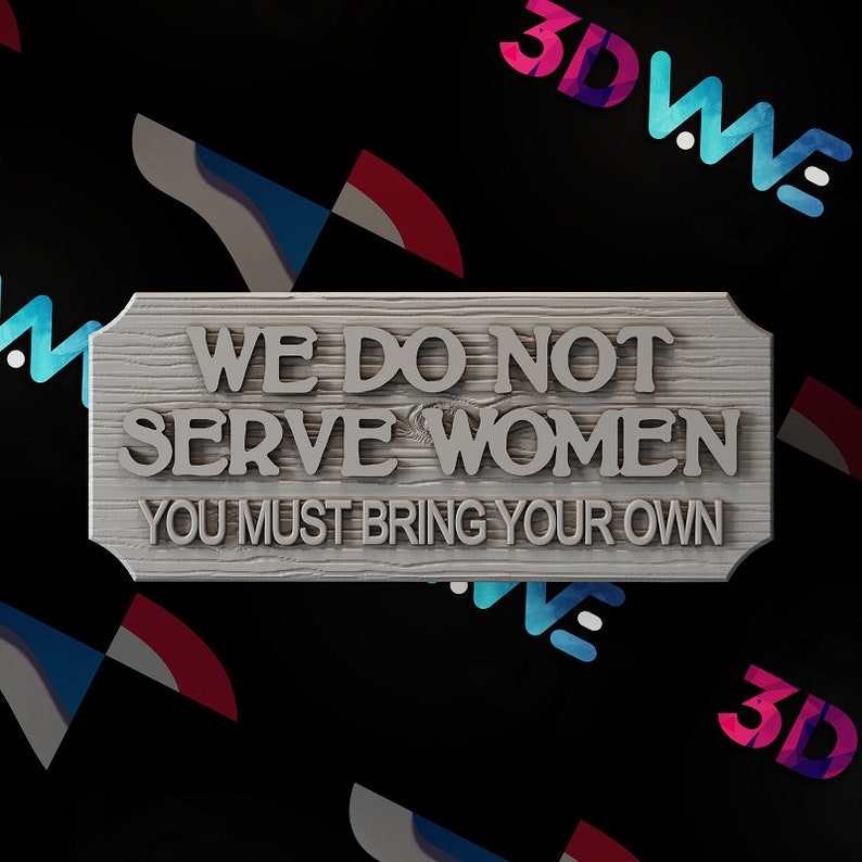 Funny Sign | Bar Sign | Pub Sugn | 3d Model | STL | CNC Files | Wall ...