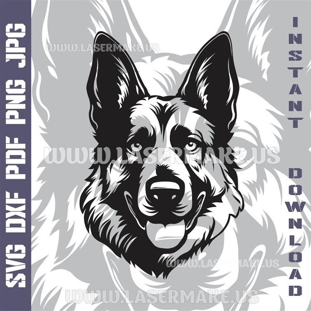 German Shepherd SVG File Cut File for Cricut Printable Png SVG Dxf Cut ...