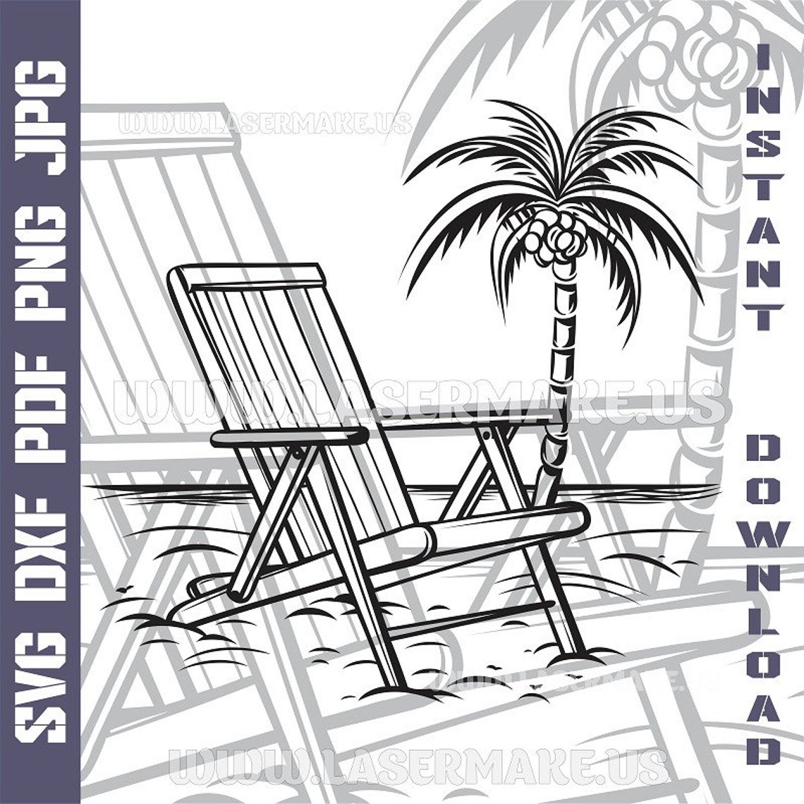 Beach SVG File | Cut File for Cricut | Printable Png| SVG Dxf Cut Files ...