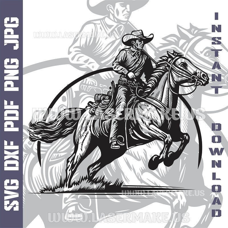 Cowboy SVG File | Cut File for Cricut | Printable Png| SVG Dxf Cut ...