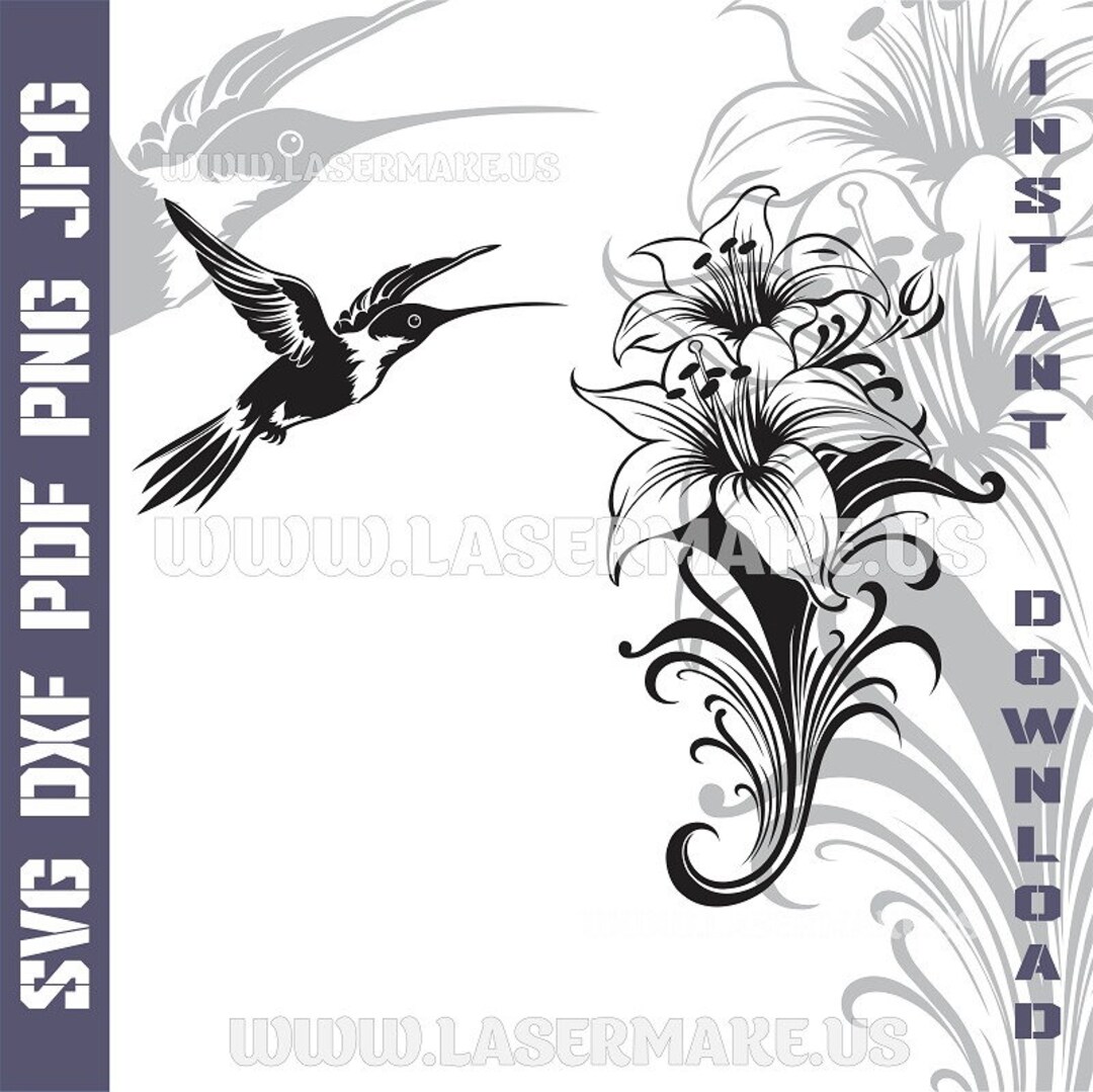 Hummingbird SVG File | Cut File for Cricut | Printable Png| SVG Dxf Cut ...
