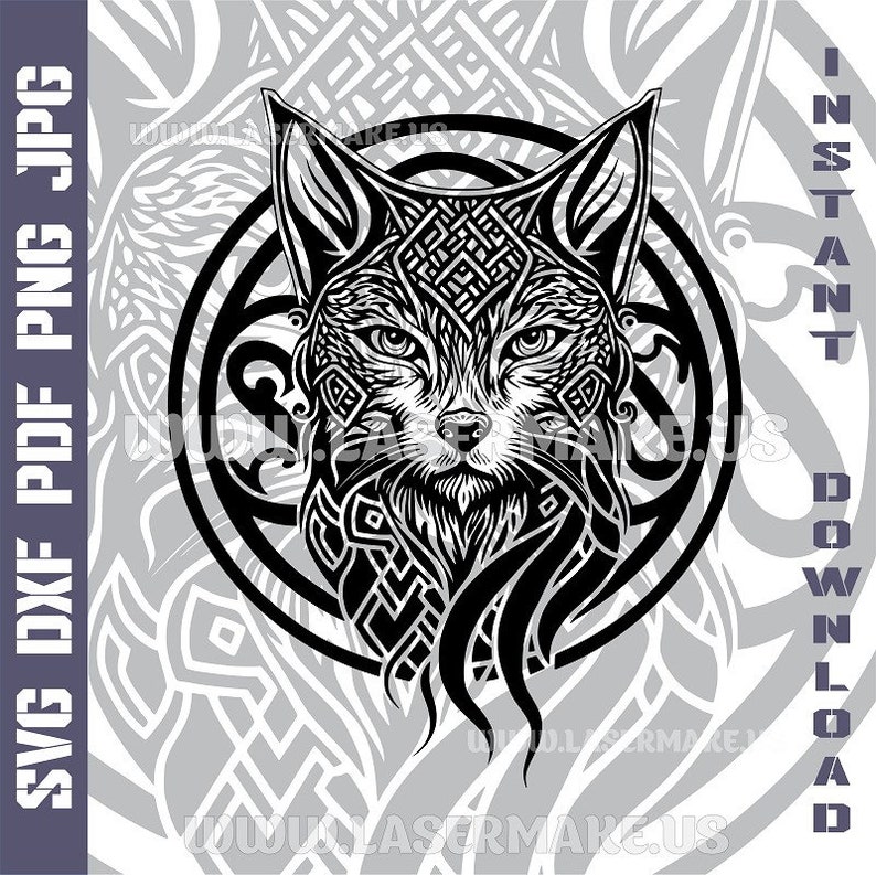 Celtic Lynx SVG File Cut File for Cricut Printable Png SVG Dxf Cut ...