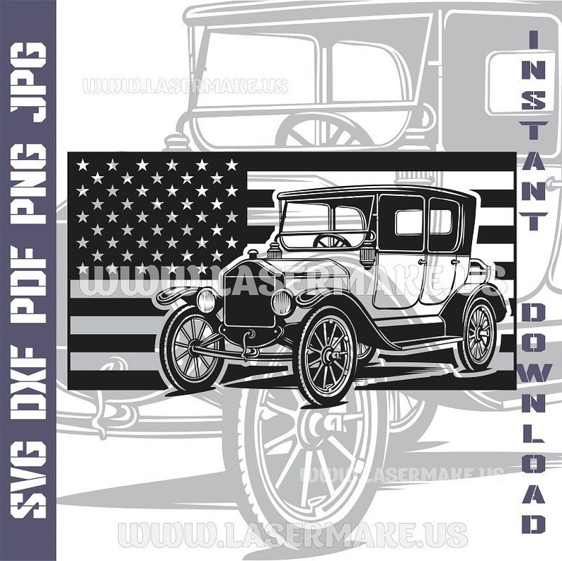 Ford T SVG File Cut File for Cricut Printable Png SVG Dxf Cut Files ...