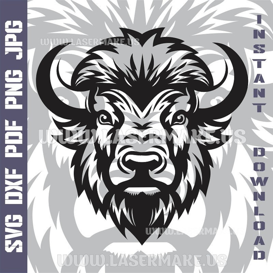 Bison SVG File | Cut File for Cricut | Printable Png| SVG Dxf Cut Files ...