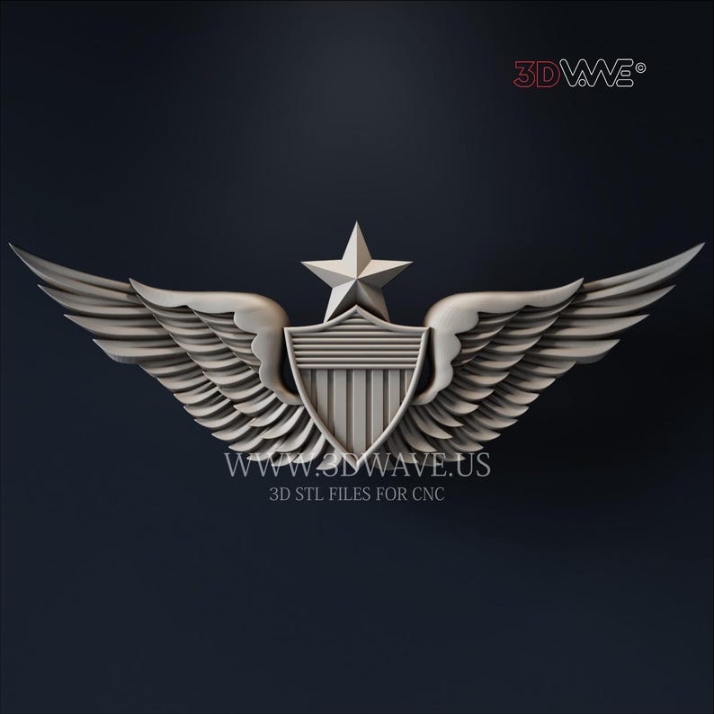 CNC Military Badges & Wings Bundle – 20 STL Files - Etsy