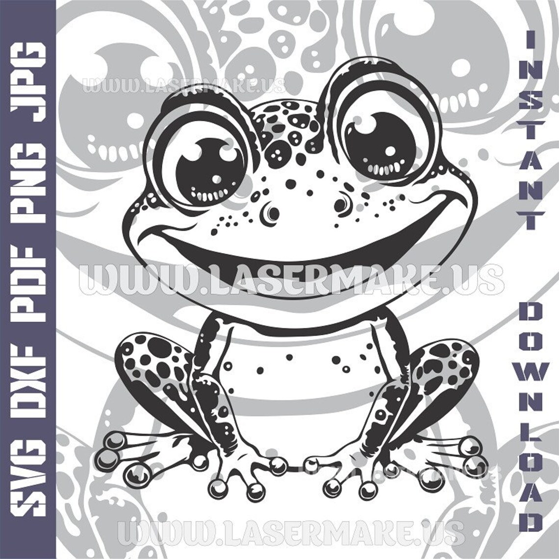 Funny Frog SVG File Cut File for Cricut Printable Png SVG Dxf Cut Files ...
