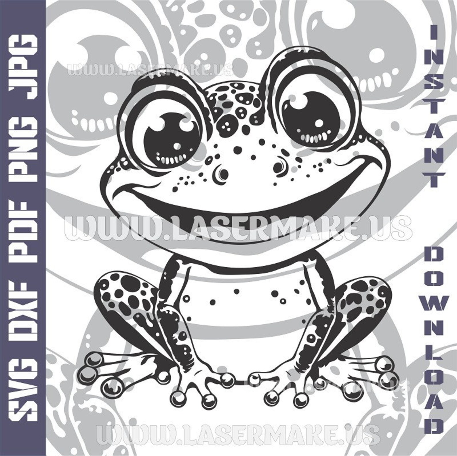 Funny Frog SVG File Cut File for Cricut Printable Png SVG Dxf Cut Files ...