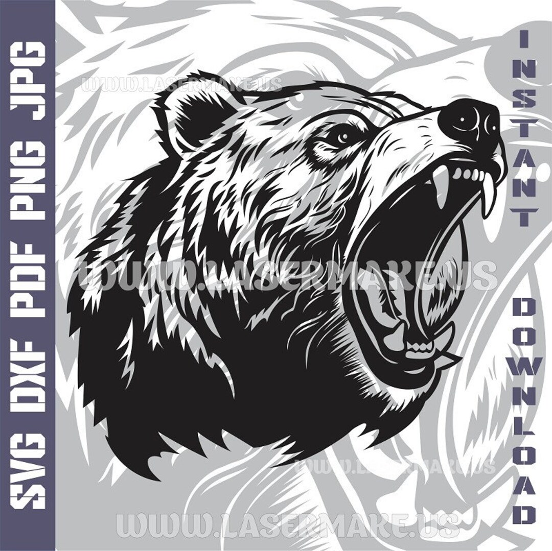 Bear SVG File | Cut File for Cricut | Printable Png| SVG Dxf Cut Files ...