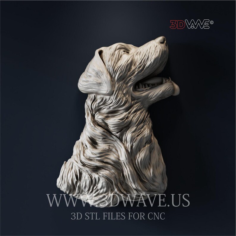 Labrador Dog 3D STL File - CNC Carving Template (digital Download) - Etsy
