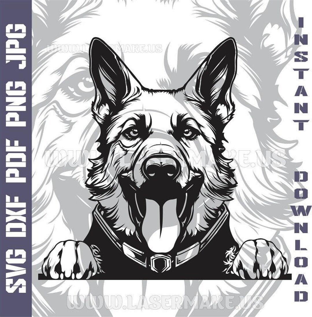 German Shepherd SVG File | Cut File for Cricut | Printable Png| SVG Dxf ...