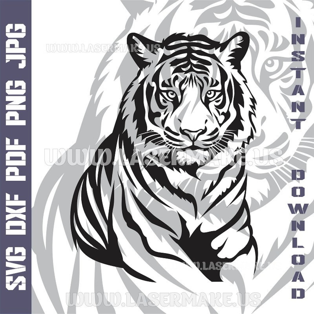 Tiger SVG File | Cut File for Cricut | Printable Png| SVG Dxf Cut Files ...