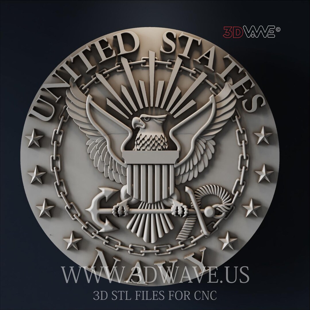 3D US Navy Seal STL 3d Stl File: CNC Carving Template, Wall Art ...