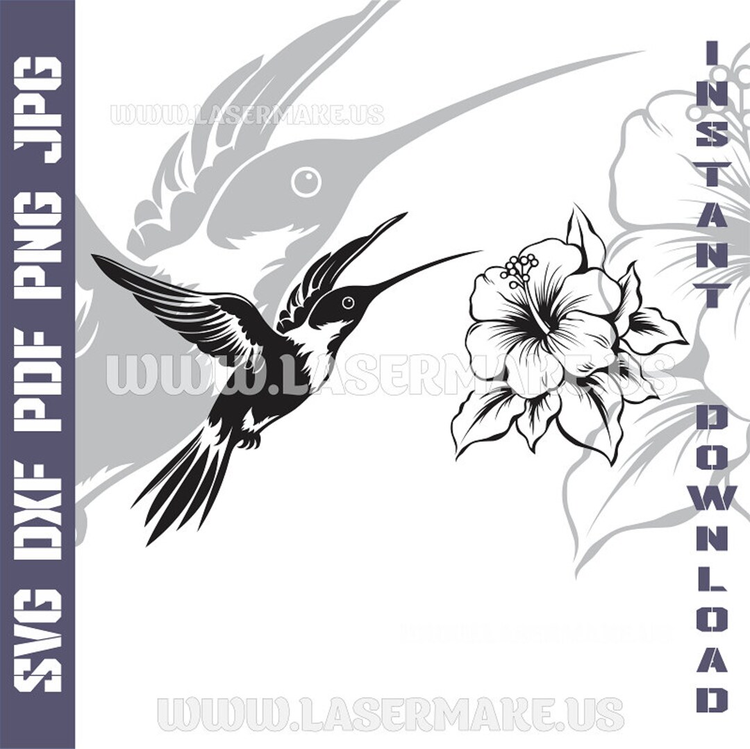 Hummingbird SVG File | Cut File for Cricut | Printable Png| SVG Dxf Cut ...