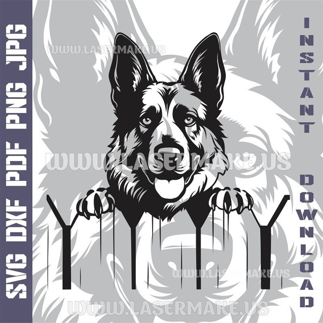 German Shepherd SVG File | Cut File for Cricut | Printable Png| SVG Dxf ...