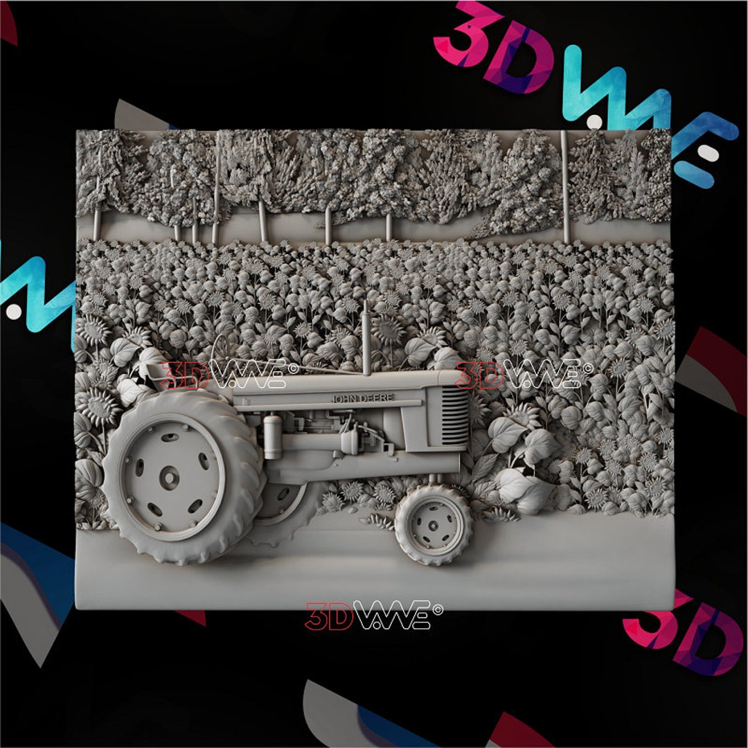 Tractor | Farm | Ranch | 3d Model | STL | CNC Files | Wall Decor | Wood ...