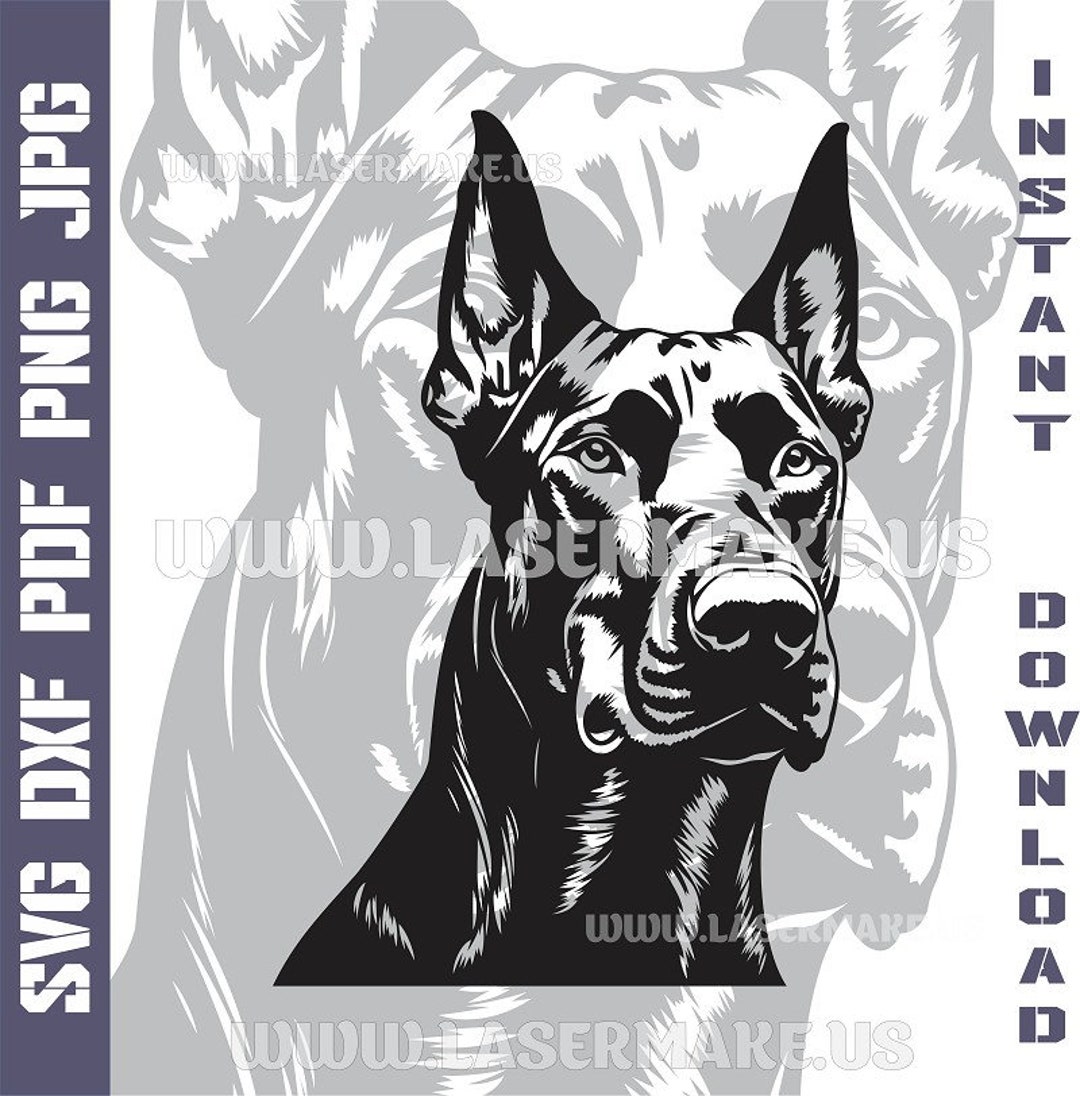Doberman SVG File | Cut File for Cricut | Printable Png| SVG Dxf Cut ...
