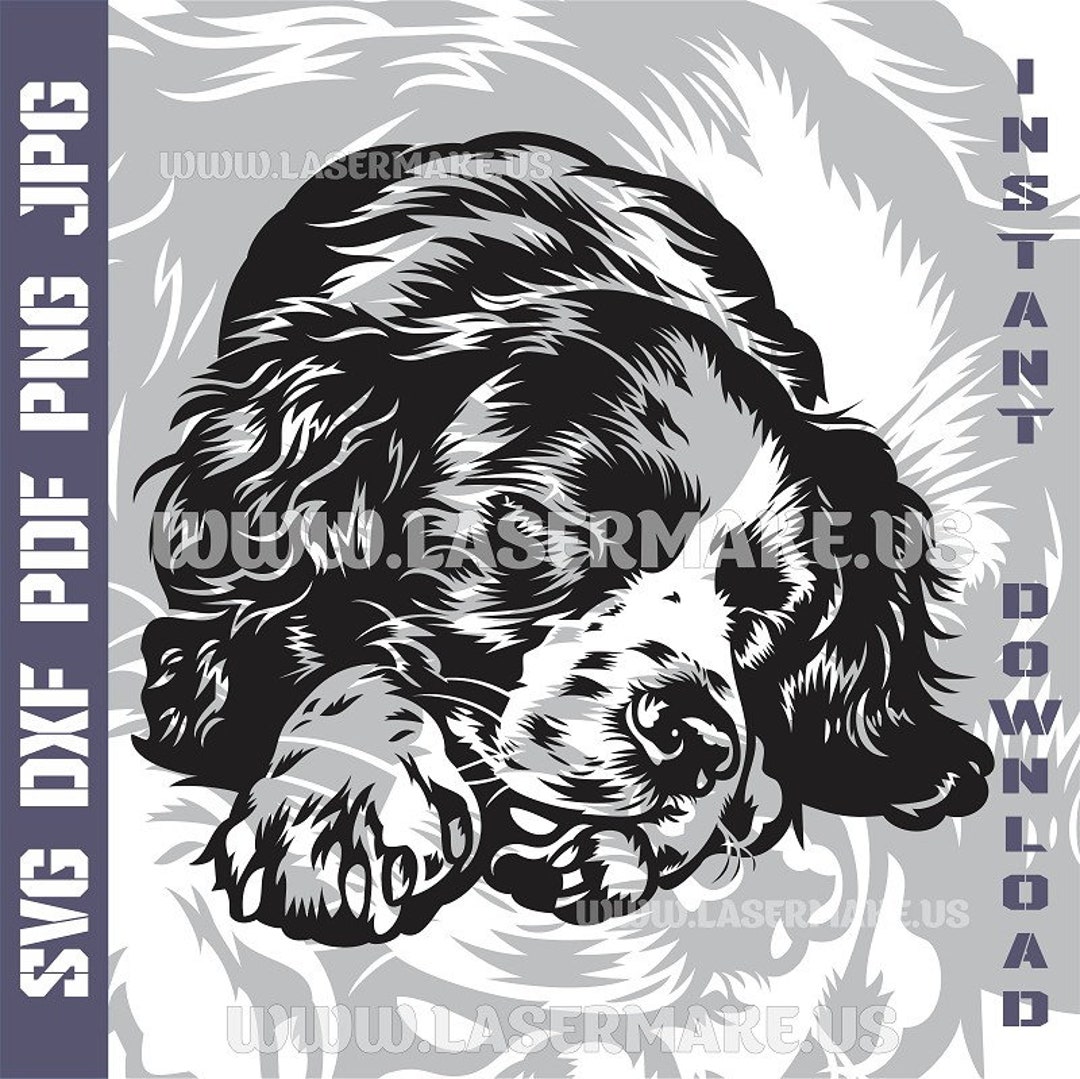 Cocker Spaniel SVG File | Cut File for Cricut | Printable Png| SVG Dxf ...