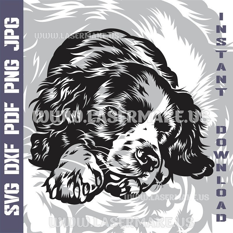 Cocker Spaniel SVG File | Cut File for Cricut | Printable Png| SVG Dxf ...