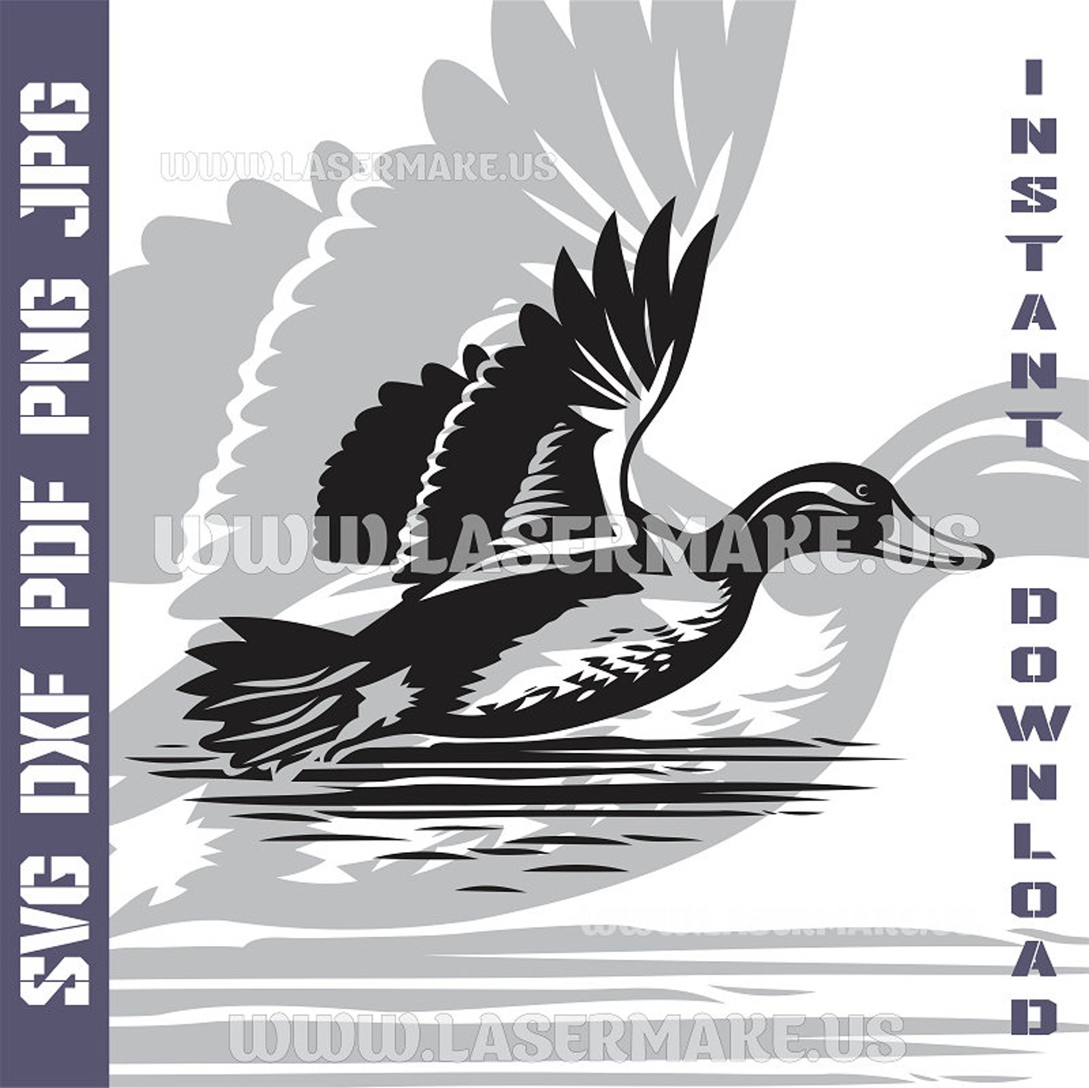 Duck SVG File Cut File for Cricut Printable Png SVG Dxf Cut Files Laser ...