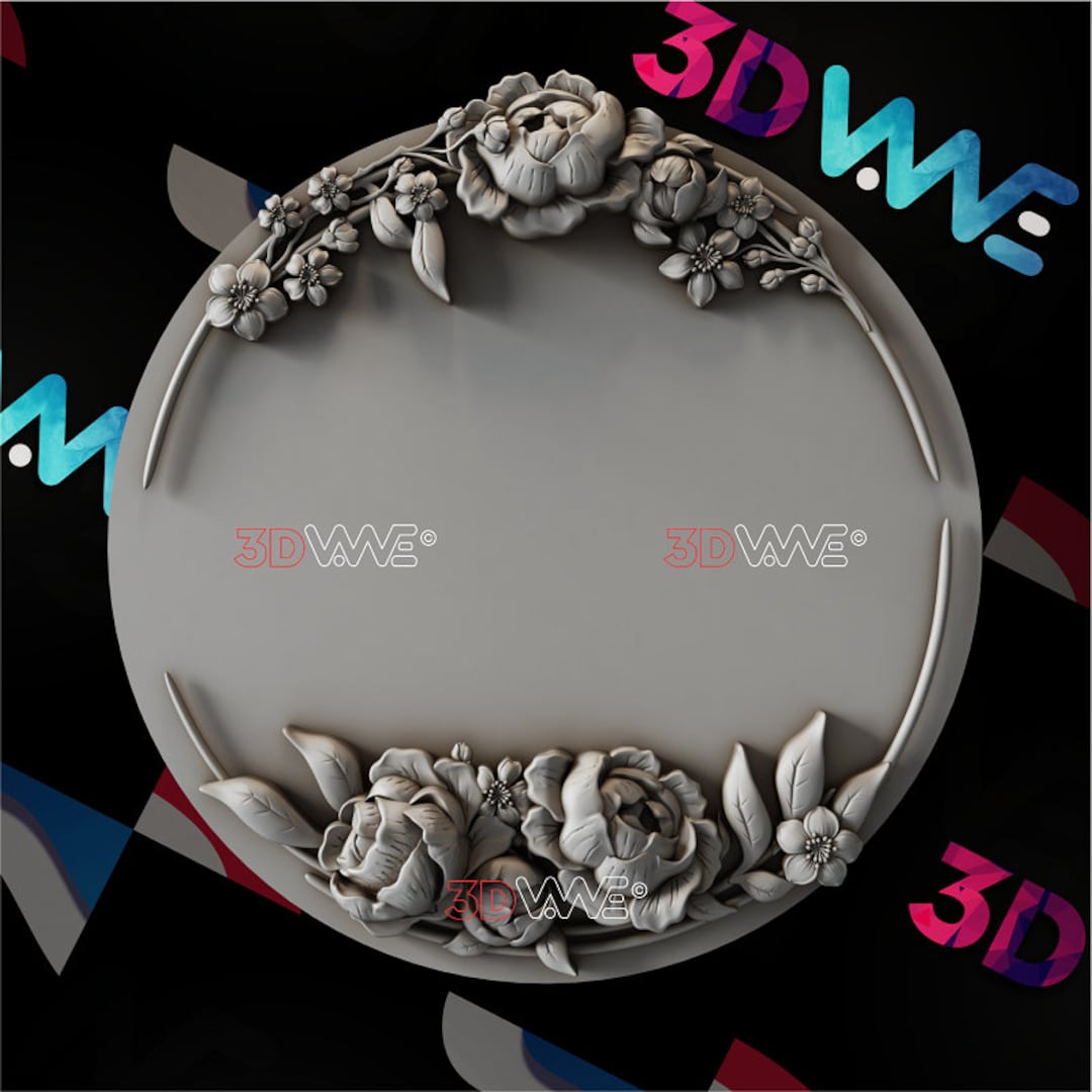 Flowers | Sign | Flower | 3d Model | STL | CNC Files | Wall Decor ...