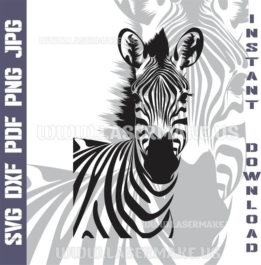 Zebra SVG File | Cut File for Cricut | Printable Png| SVG Dxf Cut Files ...