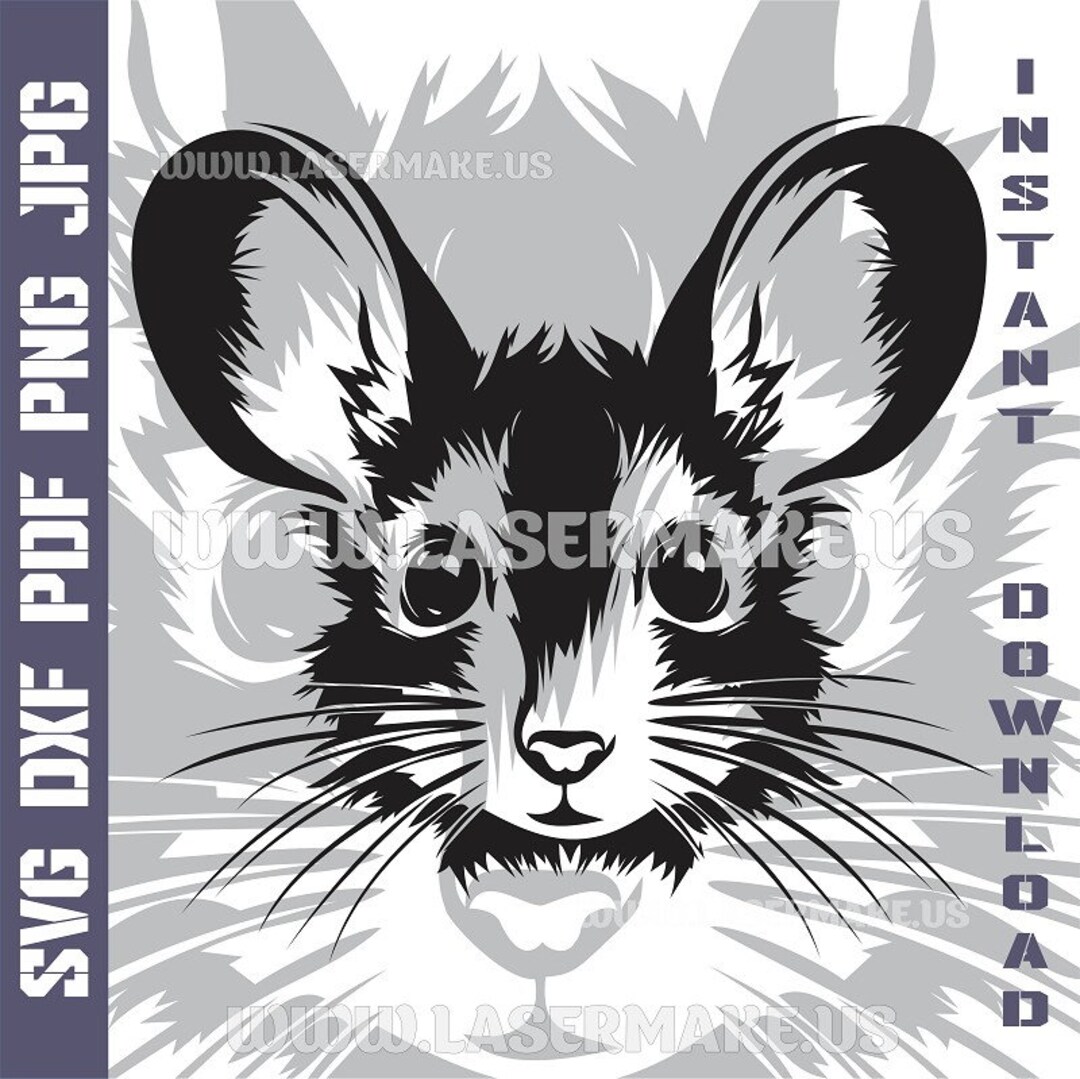Mouse SVG File | Cut File for Cricut | Printable Png| SVG Dxf Cut Files ...