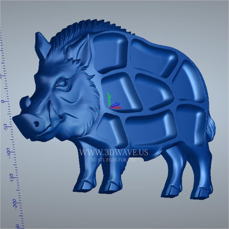 Boar Serving Tray STL File | CNC Router Model, Charcuterie Board ...