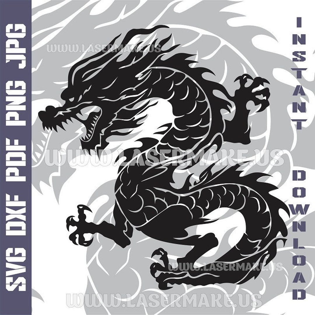 Chinese Dragon SVG File | Cut File for Cricut | Printable Png| SVG Dxf ...