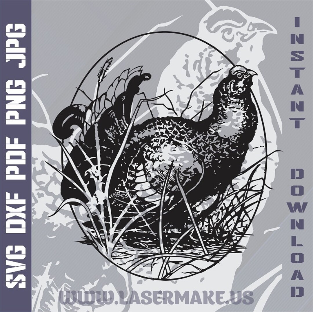 Black Grouse SVG File | Cut File for Cricut | Printable Png| SVG Dxf ...